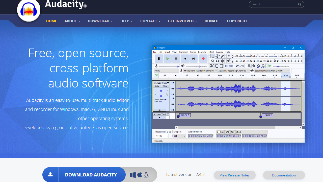 Audacity中文版下载 - Audacity官方免费版下载 - 中华网软件